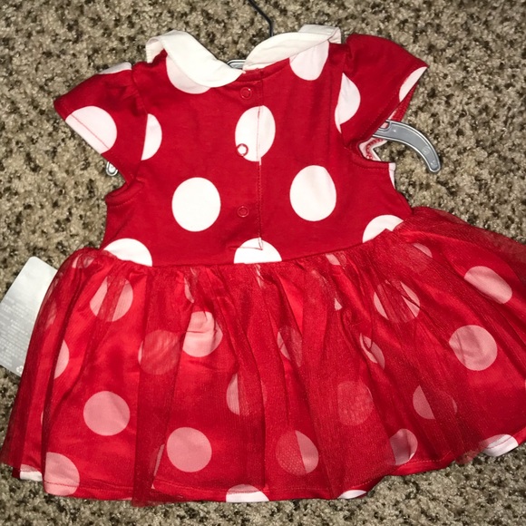Disney | Matching Sets | Nwt Disney Baby Mini Mouse Bodysuitdress Set ...